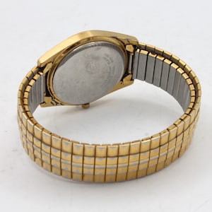 Vintage Pulsar Men's Wristwatch Gold Tone With White Analog Dial ...