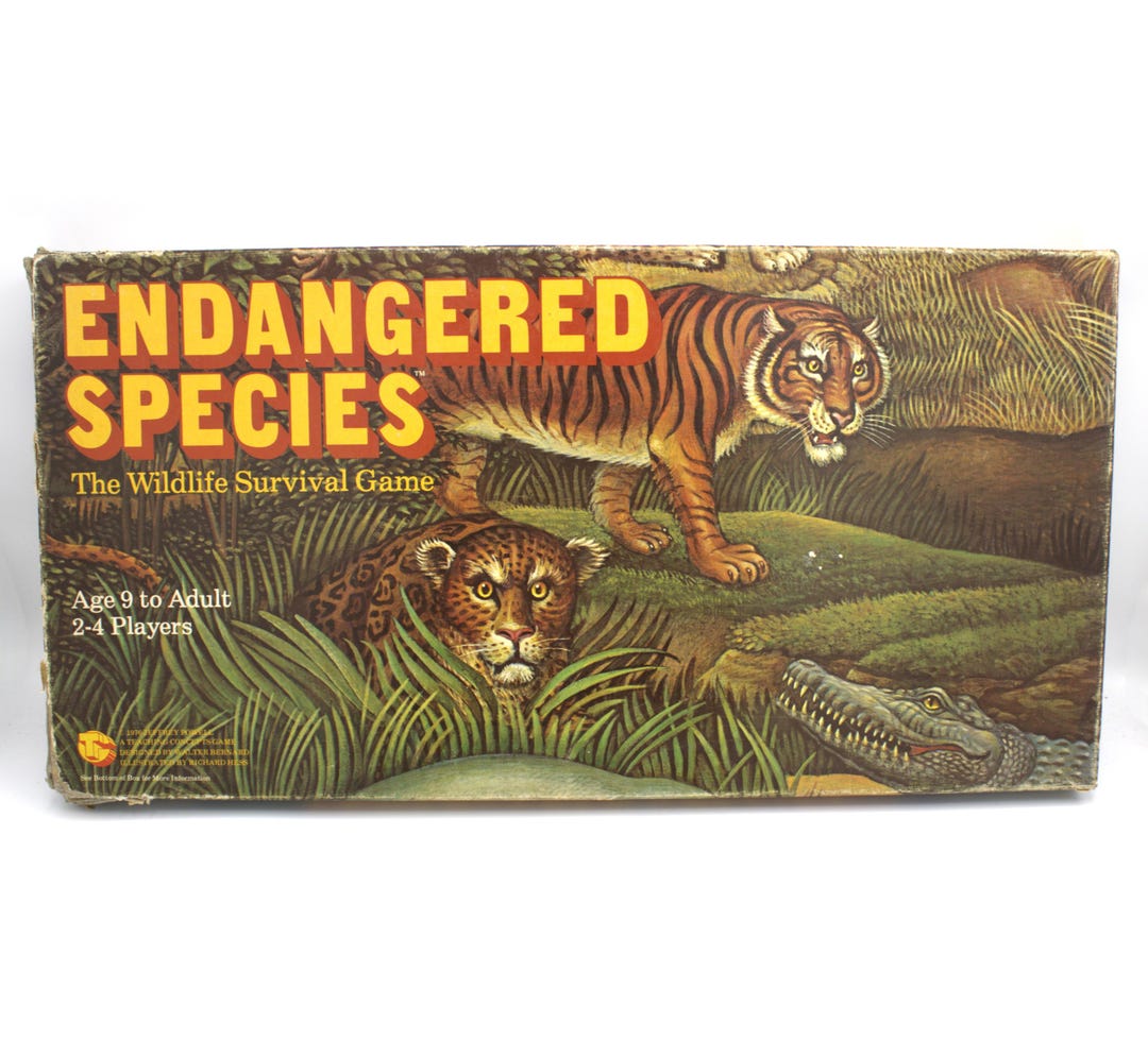 Vintage 1970s Endangered Species Boardgame Wildlife Survival Teaching ...