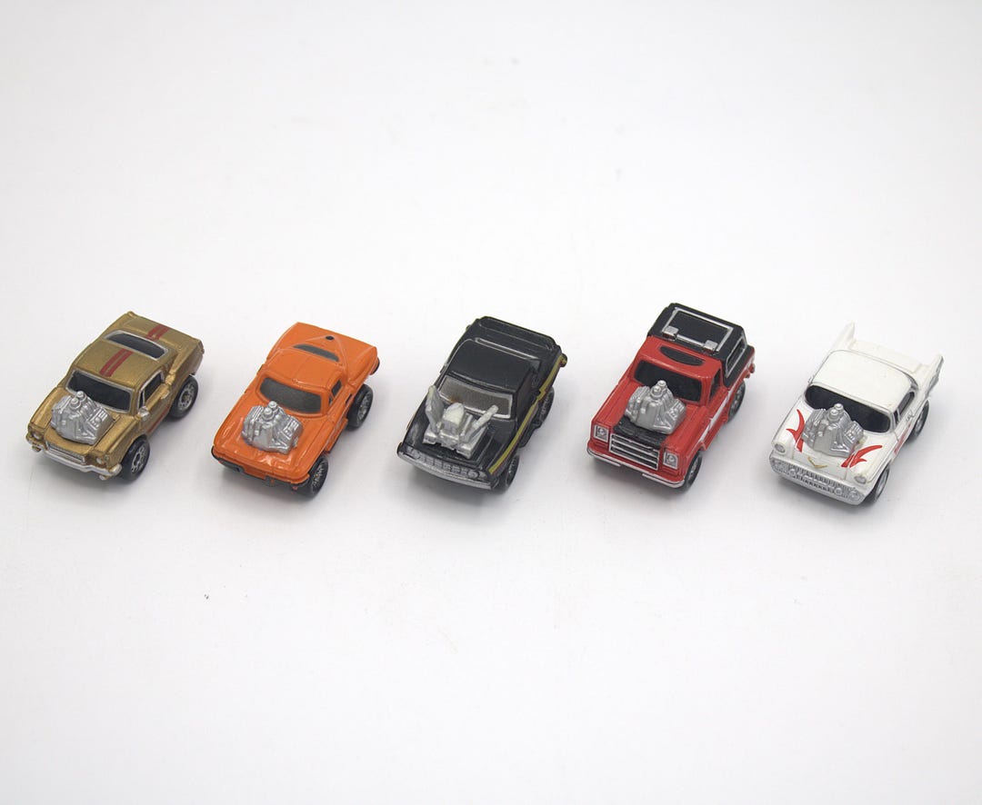 Vintage 1980s Micro Machines Miniature Hot Rod Collection Giant Motor ...