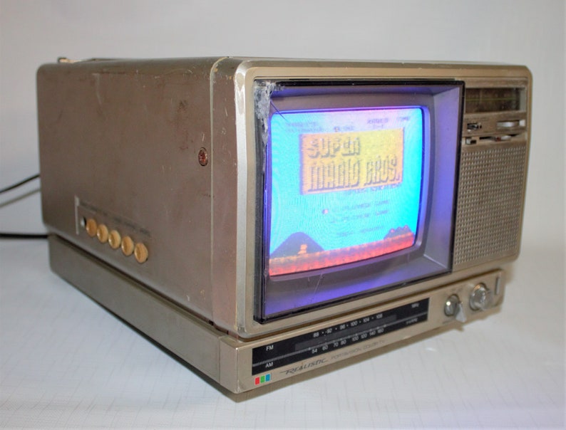 Vintage 5 Color TV Radio Portable Mini Glass Tube - Etsy