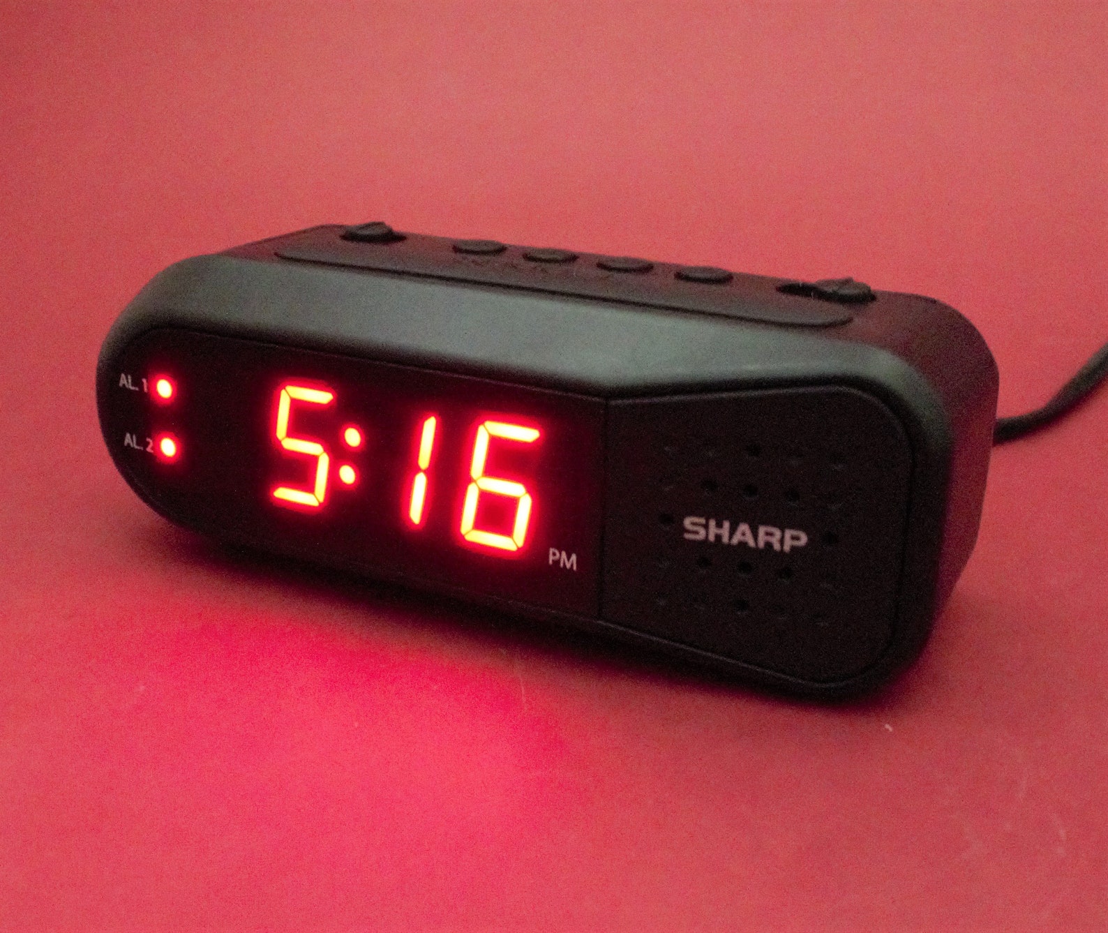 Vintage Digital Alarm Clock Red LED Lit Time Display Buzzer - Etsy