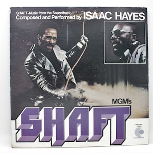 Vintage 1970s Vinyl Shaft Music From the Soundtrack by Isaac Hayes Cool ...