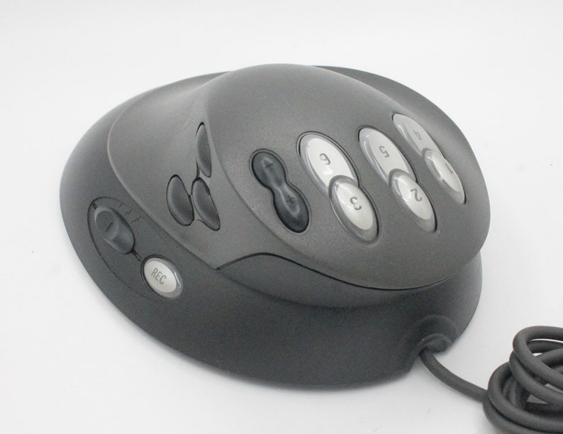 Vintage PC Mouse Microsoft Sidewinder Strategic Commander Swivel Palm ...