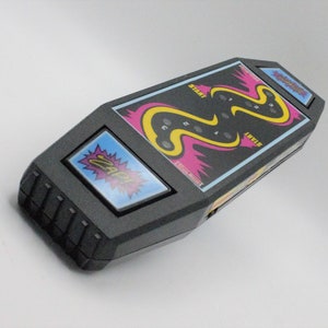 Vintage 1970s ZAP Electronic Challenge Game Handheld Game Red Green LED ...