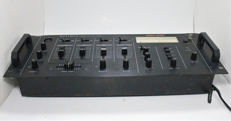 Vintage Stereo Sound Mixer Optimus Sound Board Mic 3 Channel - Etsy