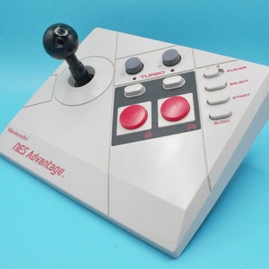 Vintage 1987 NES Advantage Original Nintendo Game System Controller Arcade Joystick Turbo Big ...