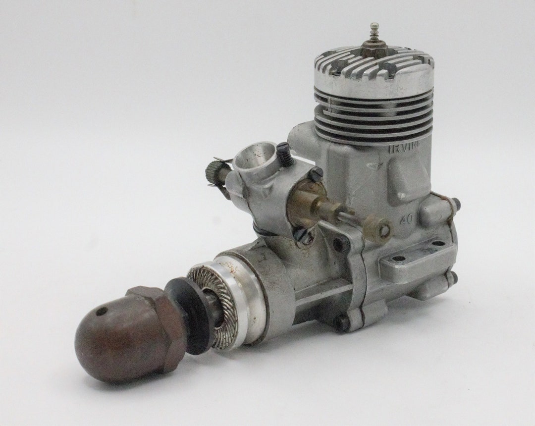 Vintage Irvine 40 RC Model Airplane Engine Made in England Side Exhaust ...