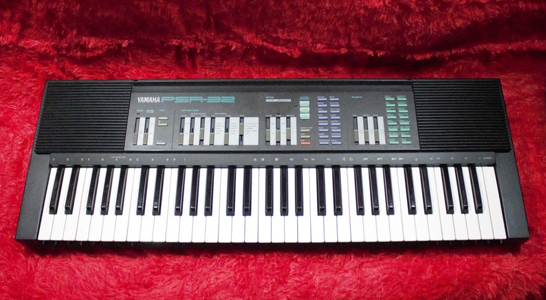 Vintage Yamaha Synthesizer PSR-32 Keyboard Electronic Piano - Etsy