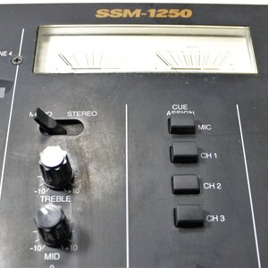 Vintage Stereo Sound Mixer Optimus Sound Board Mic 3 Channel Microphone ...