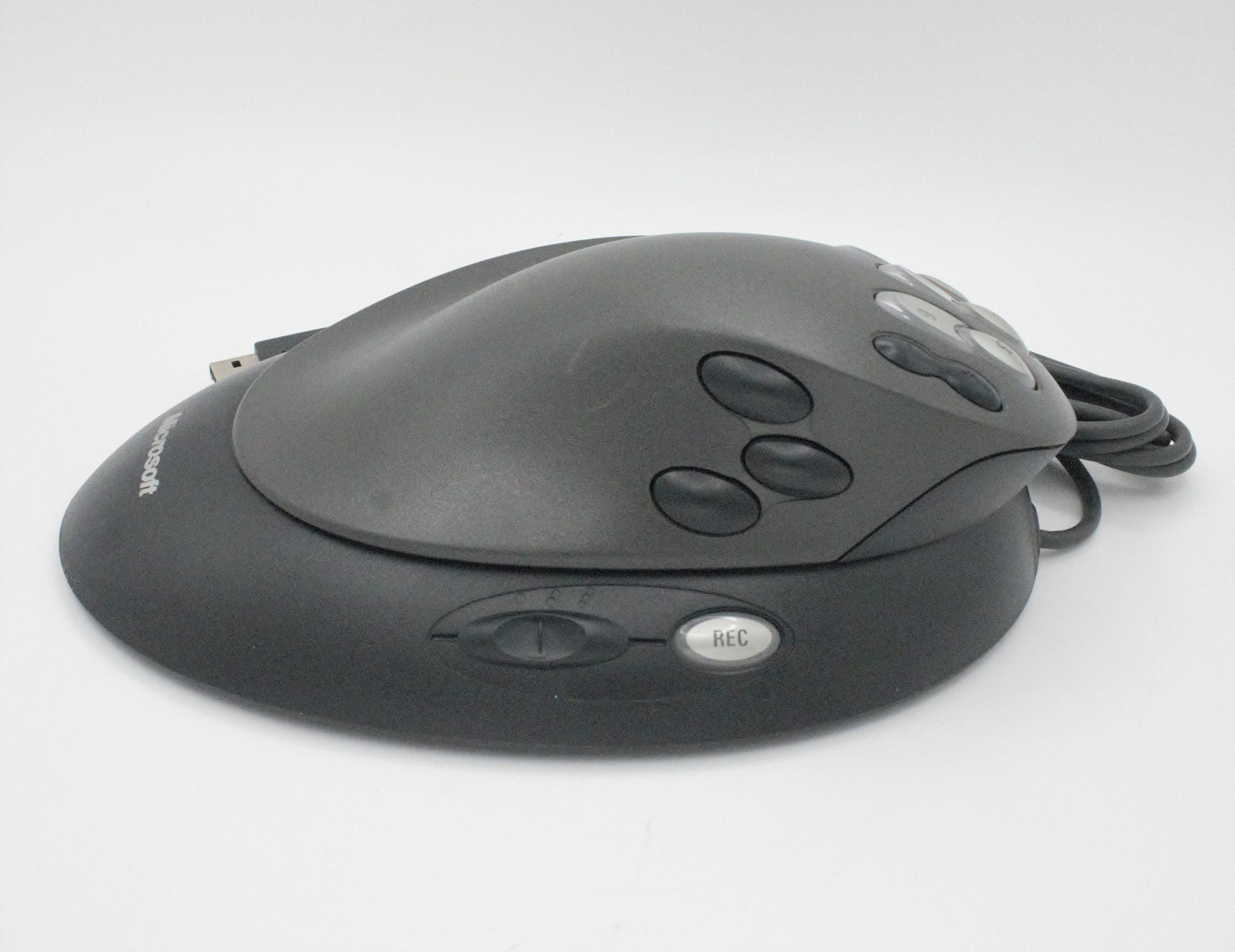 Vintage PC Mouse Microsoft Sidewinder Strategic Commander Swivel Palm ...