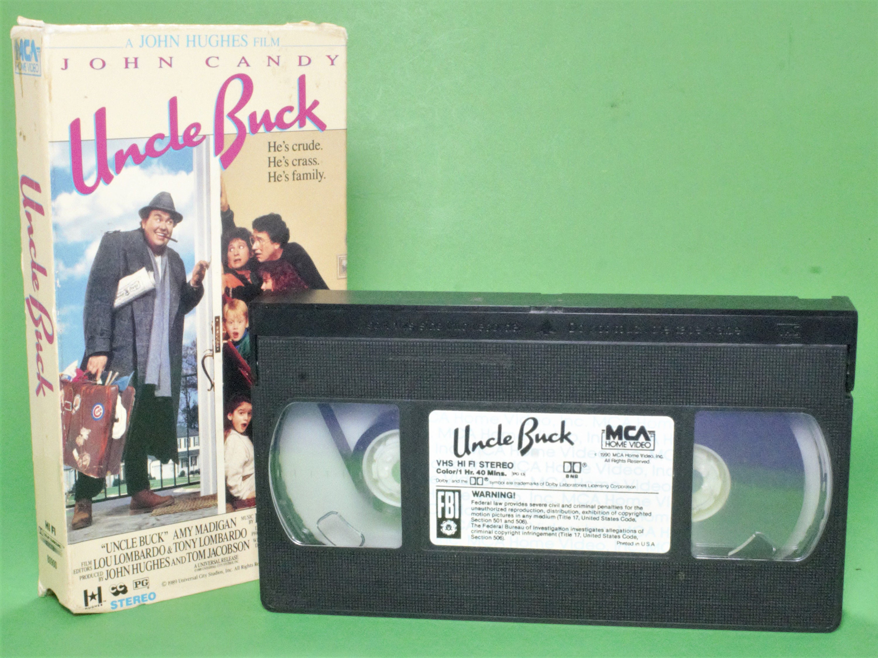 Vintage VHS Edition of Uncle Buck John Hughes Film Starring - Etsy