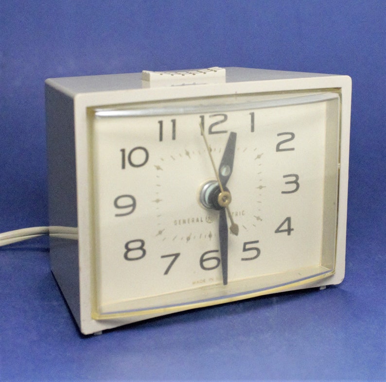 Vintage Mid Century GE Nightstand Alarm Clock Electric Analog - Etsy