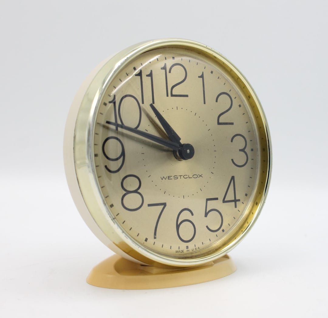 Vintage Westclox Alarm Clock Spring Wound Mechanical Bell Ringer Wake ...