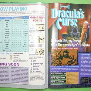 Nintendo Power 1990 Issue Dr. Mario Castlevania III Solar - Etsy