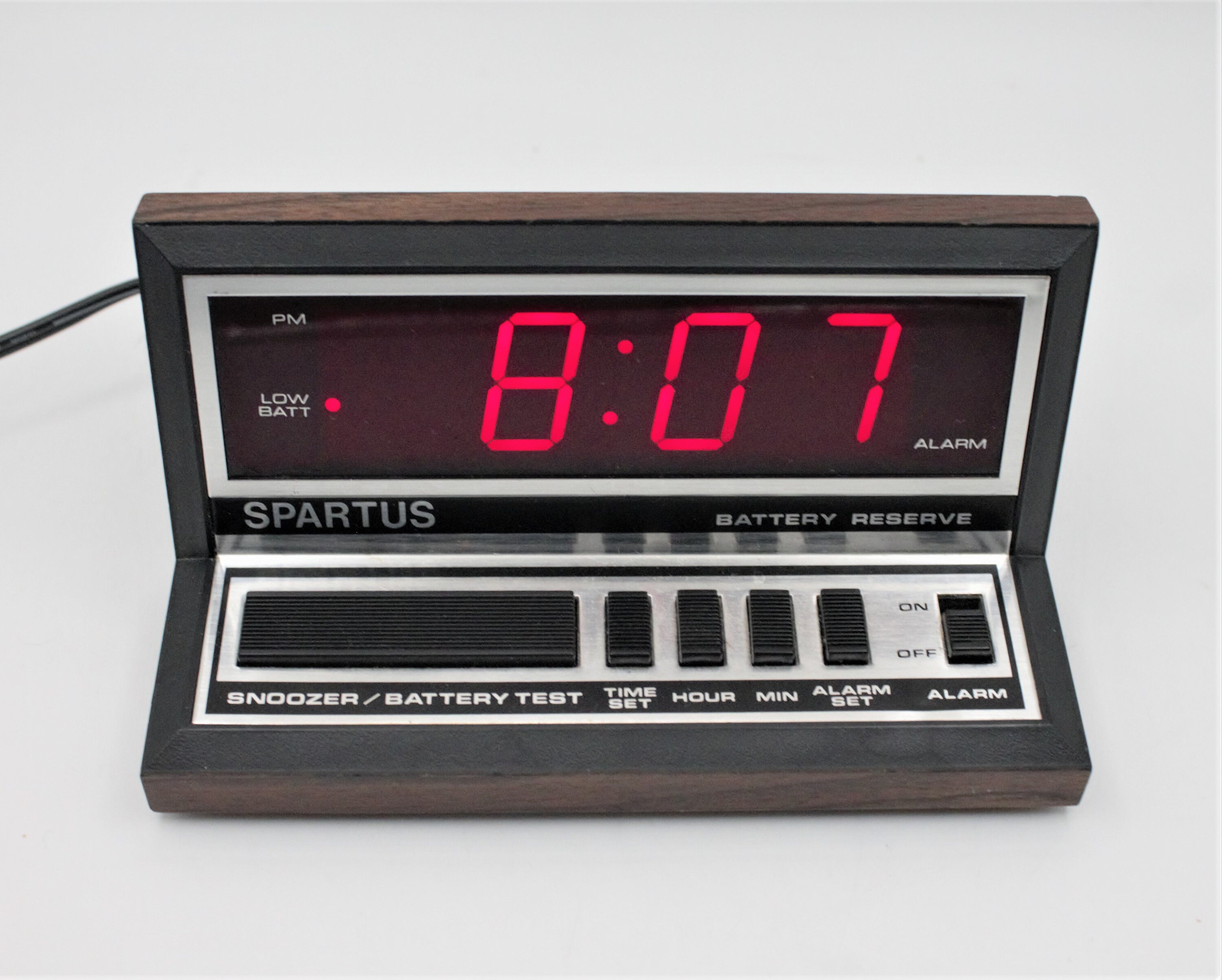 Vintage Digital Alarm Clock Electronic Red LED Time Lighted - Etsy