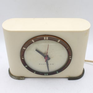 Vintage 1930s Art Deco Ben Franklin Alarm Clock Analog Dial Buzzer ...