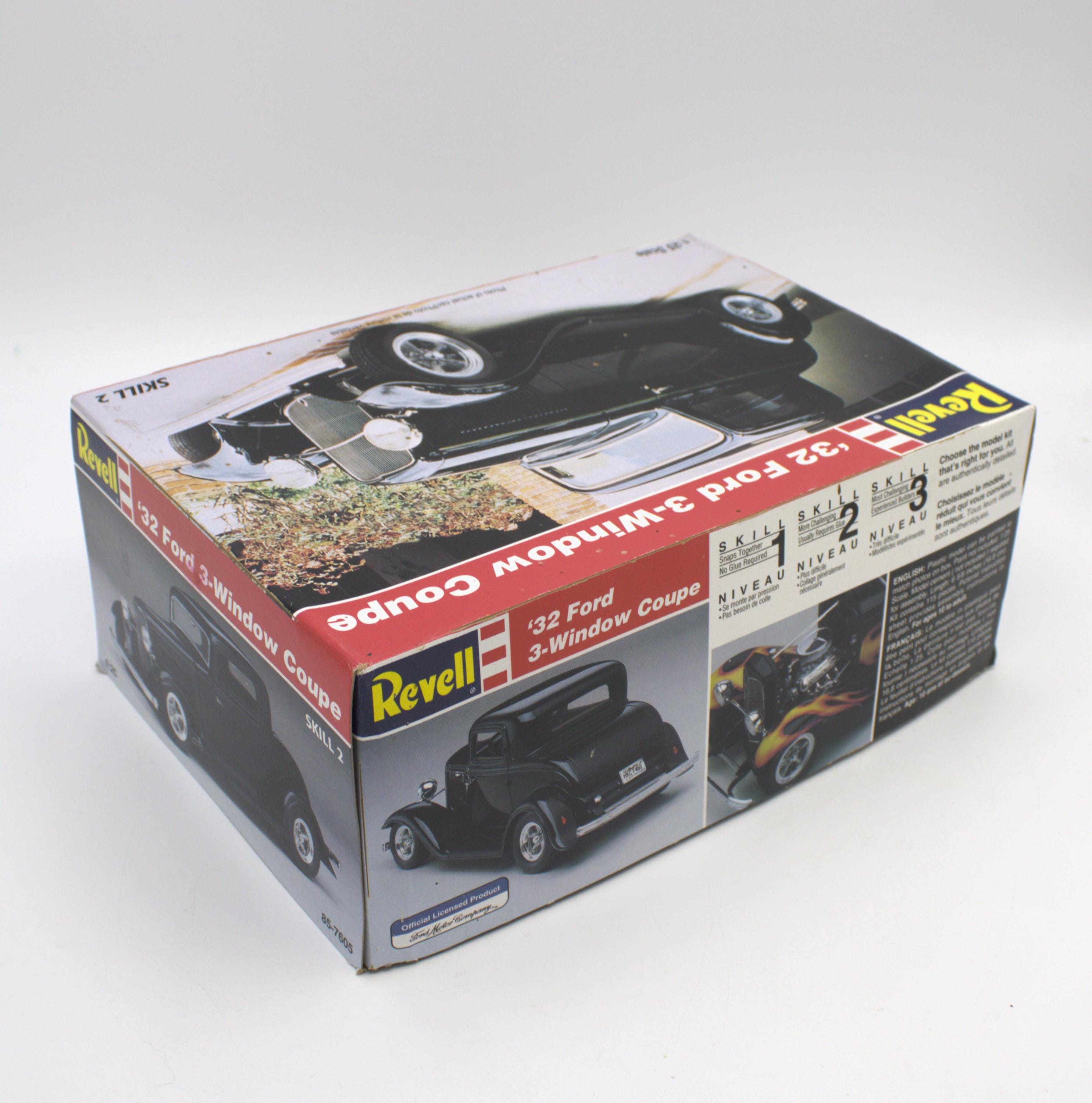 Vintage Revell '32 Ford 3-window Coupe Model Kit 1/25 Scale Stock or ...
