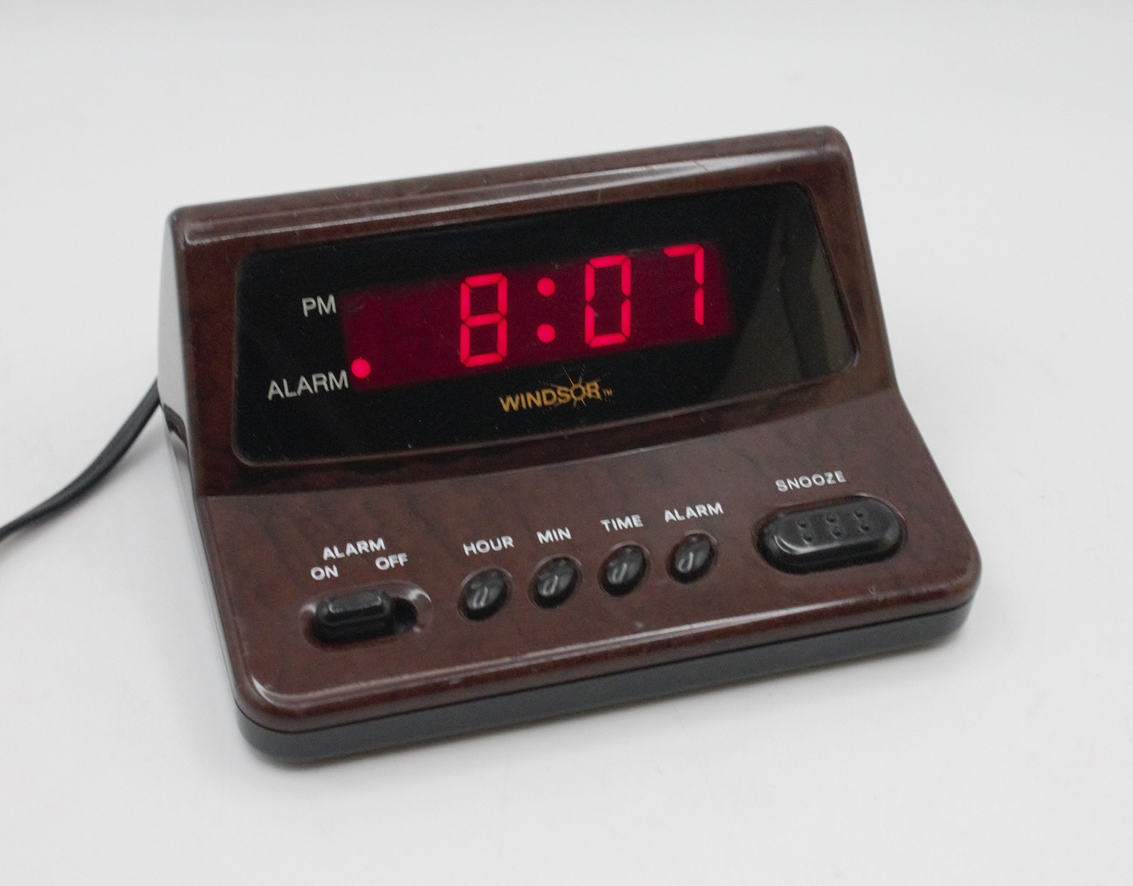 Vintage Digital Alarm Clock Simulated Burled Walnut Woodgrain - Etsy