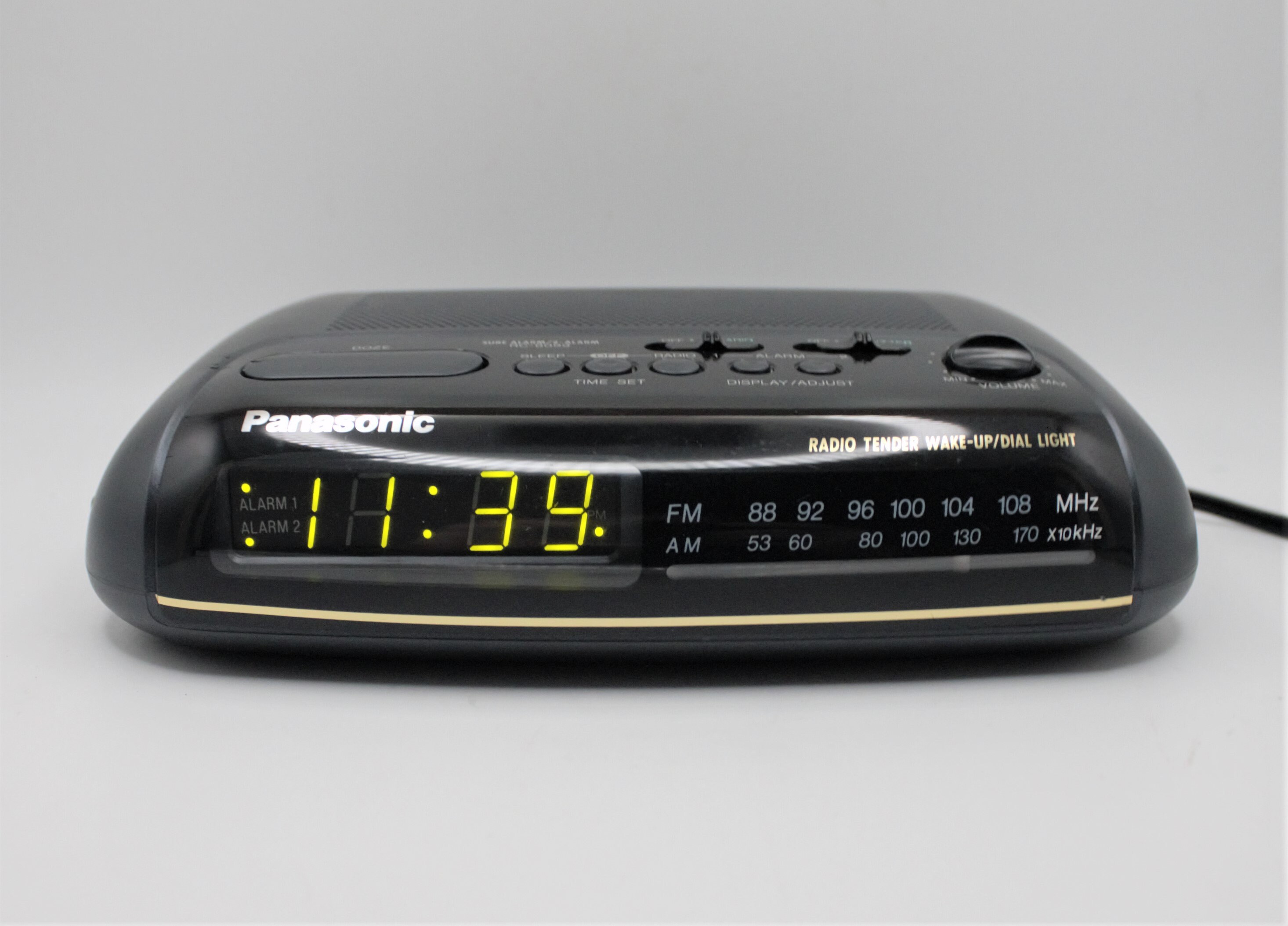 Vintage Panasonic Digital Alarm Clock AM/FM Radio Green Lit - Etsy