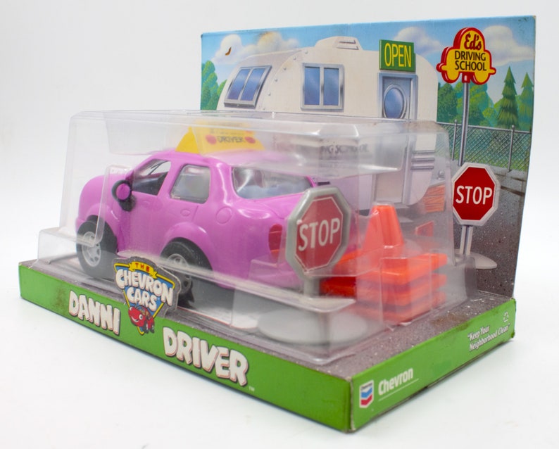 Vintage 1998 Chevron Car Danni Driver Pink Driver's Ed Student Car and ...