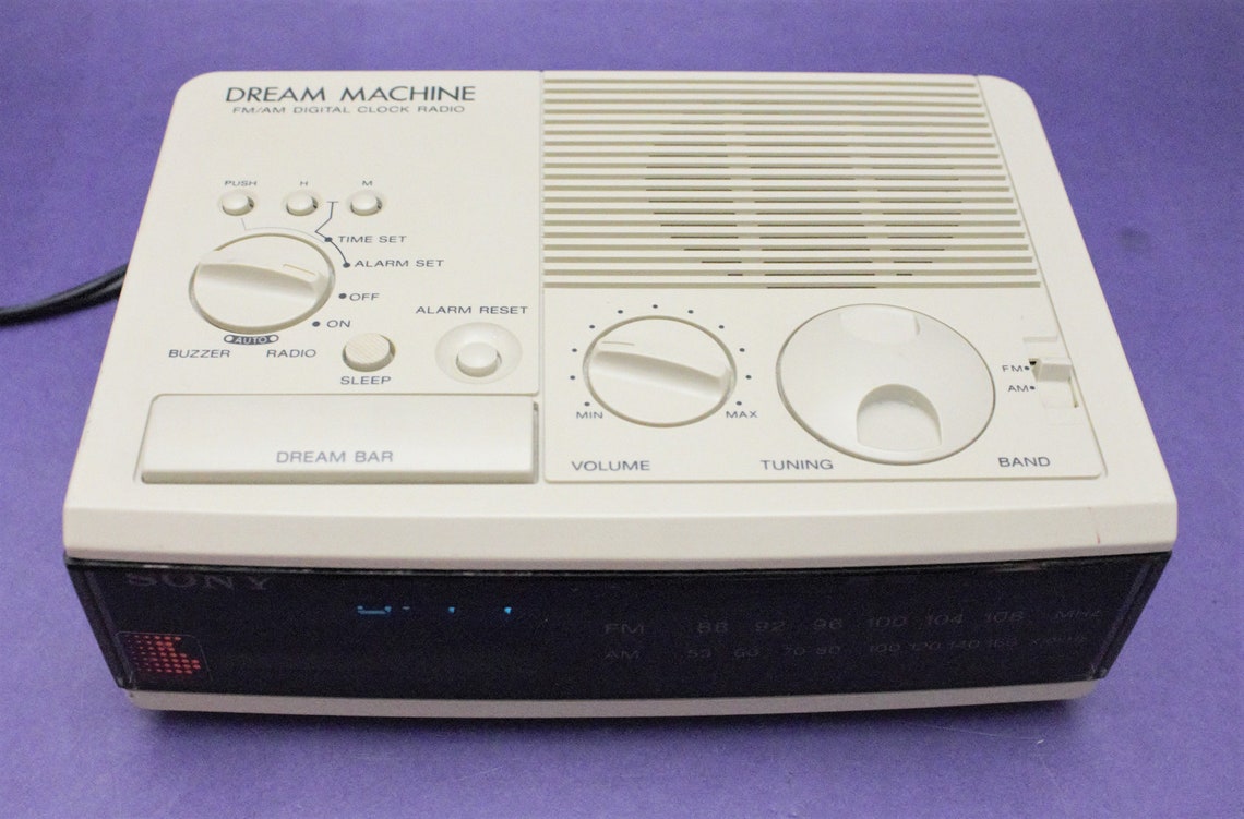 Vintage 1980s Dream Machine Sony Digital Alarm Clock AM-FM - Etsy