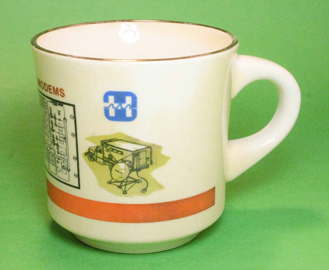 Vintage Satcom AJ Control Modems Harris Semiconductor Coffee | Etsy