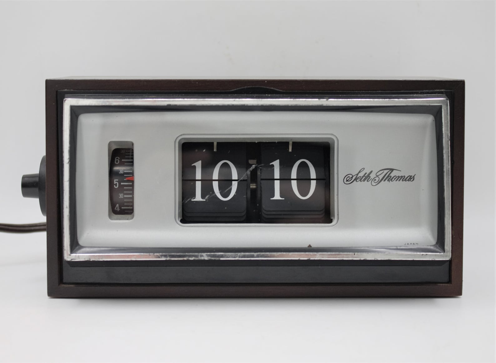Vintage 70s Flip Clock Alarm Lighted Display Real Wood Case - Etsy