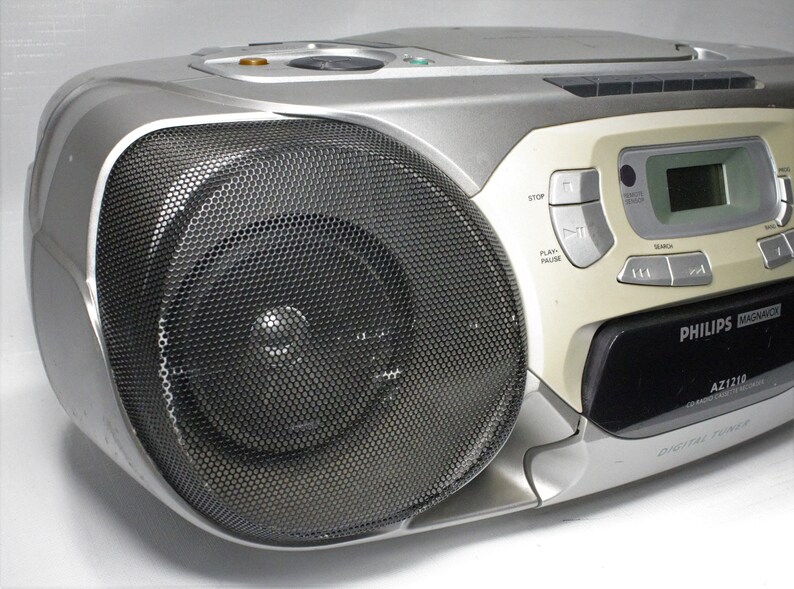 Vintage Boombox CD Cassette Tape Player Recorder Portable - Etsy