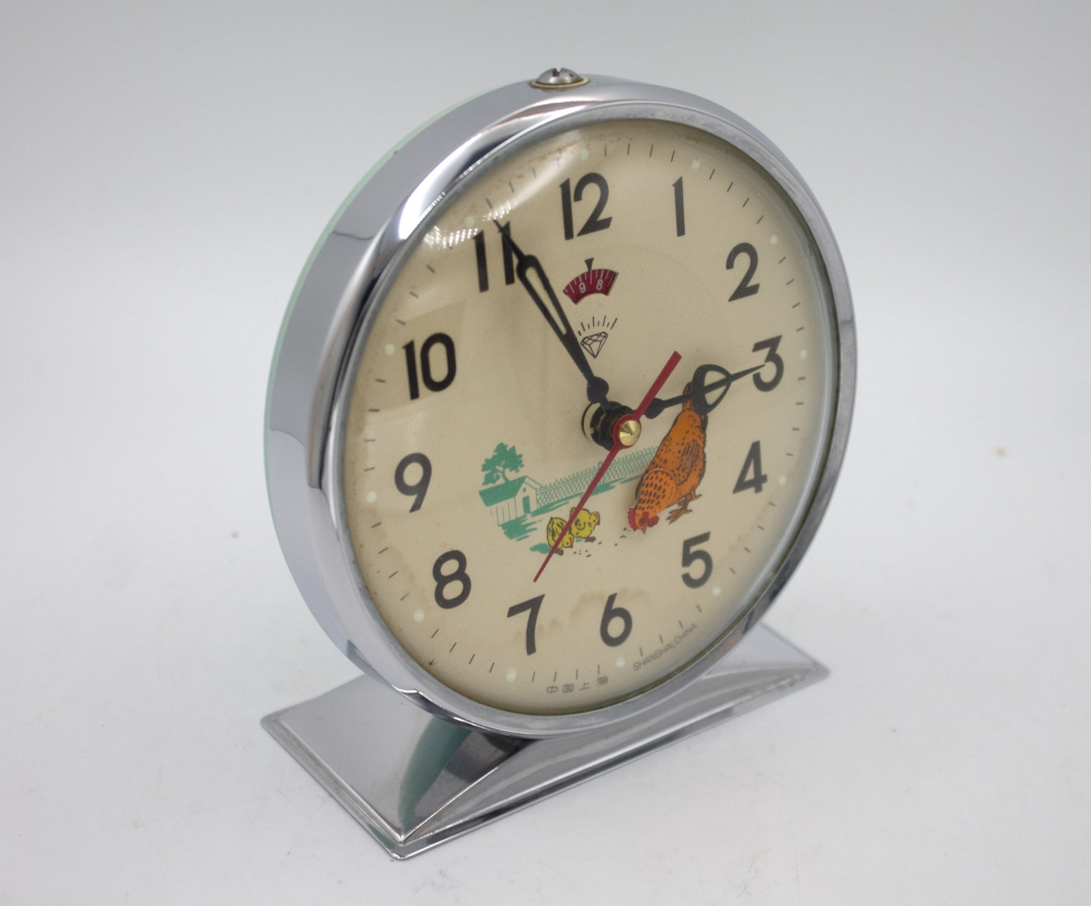 Vintage Alarm Clock Animated Motion Feeding Chicken and Chicks - Etsy