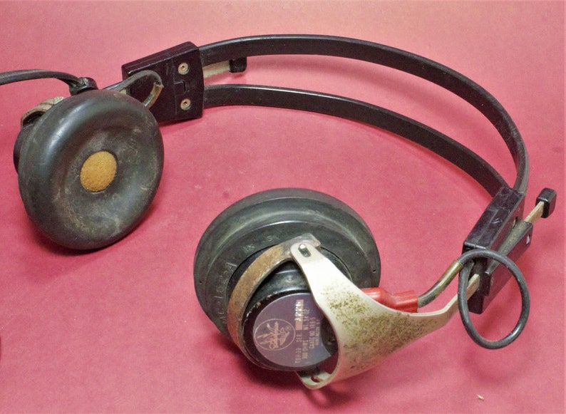 Vintage WW II Pilots Headset Fighter Bomber 1940s US Airfoce - Etsy