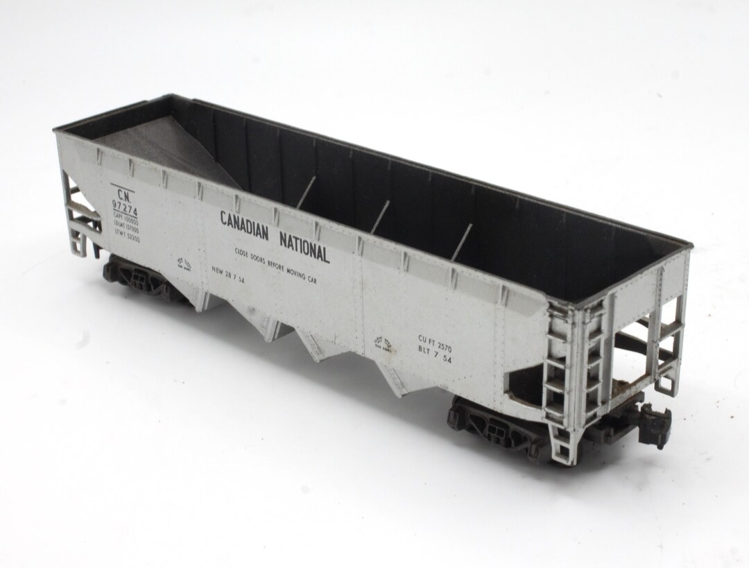 Vintage HO Scale Model Train Car Canadian National Coal Car Transport ...