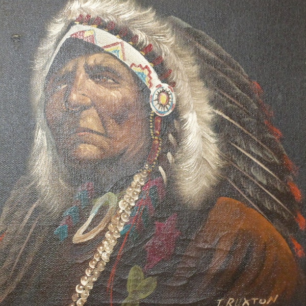 Native American Indian Oil Paintings - Etsy