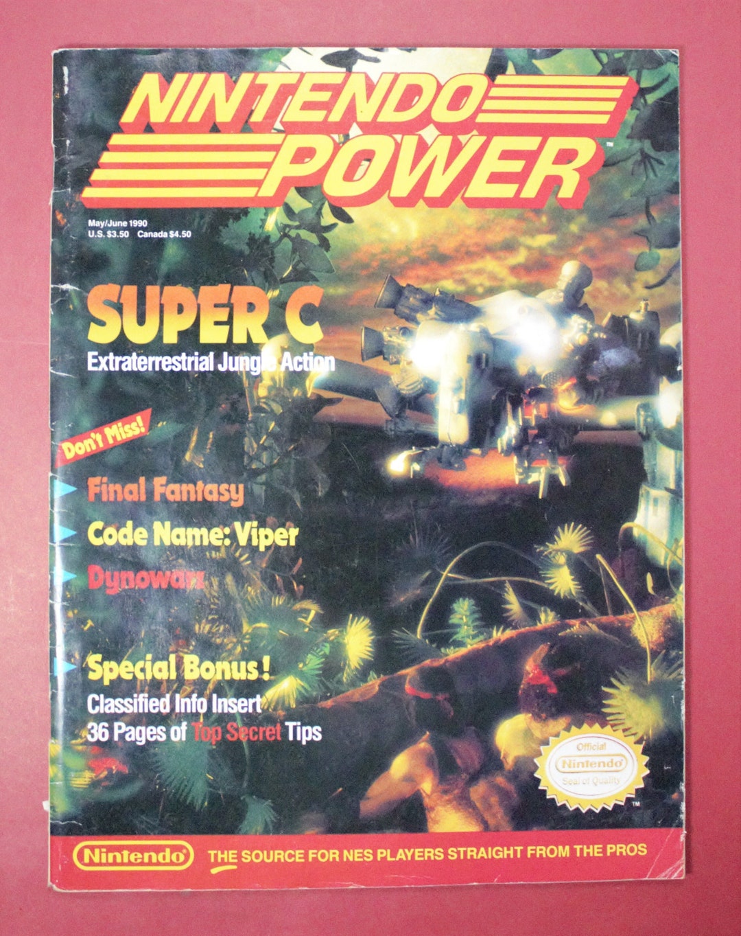 Nintendo Power 1990 Issue Super Contra Batman Final Fantasy - Etsy