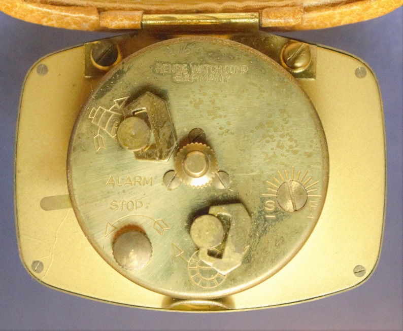 Vintage Alarm Clock Travel Alarm Rensie Watch Corp Germany - Etsy