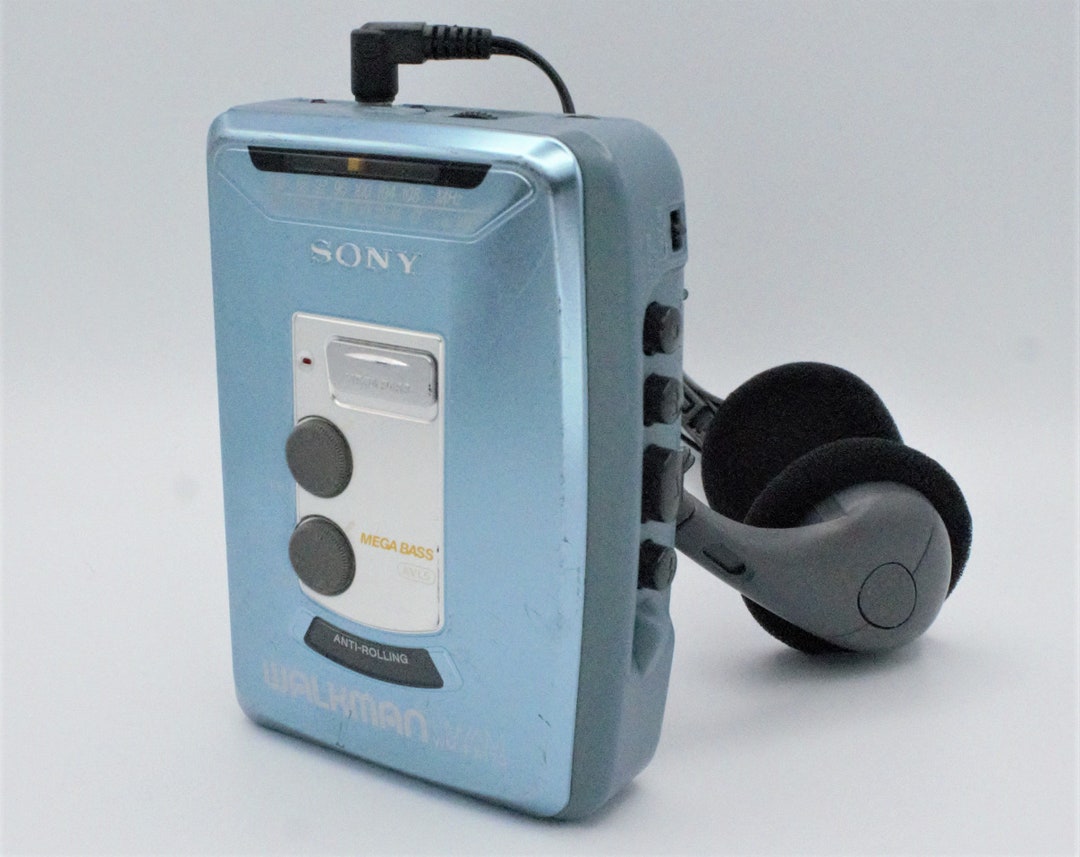 Vintage Sony Walkman Blue Chrome Personal Stereo Cassette - Etsy