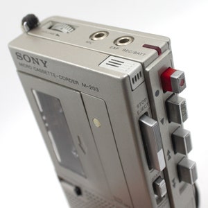 Vintage Sony Micro-corder Mini Cassette Tape Recorder Audio Player ...