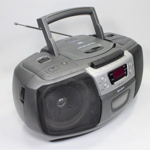 Vintage Boombox CD Cassette Tape Player Recorder Portable - Etsy