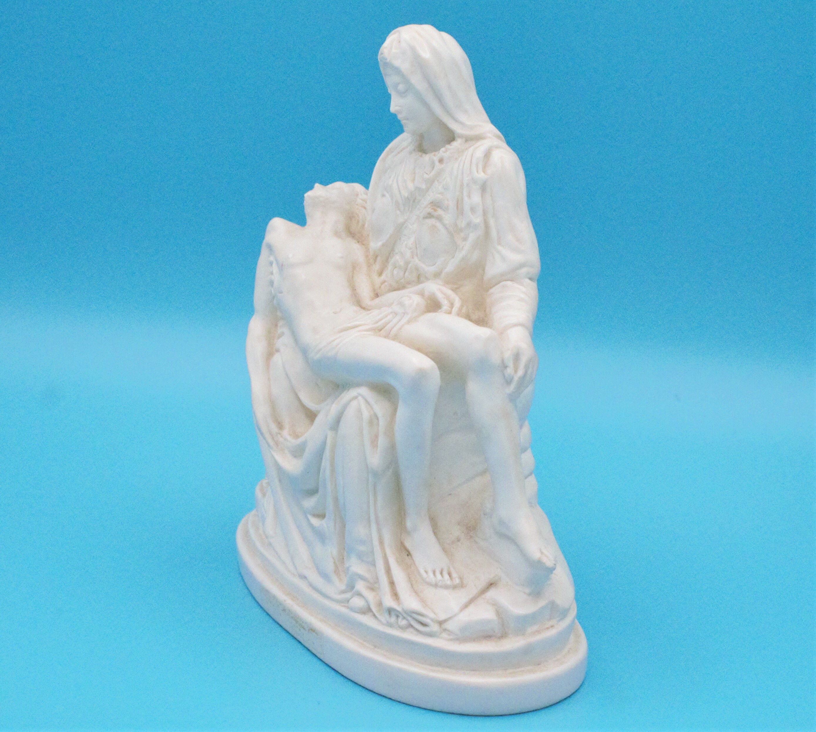 Vintage Fine Art Sculpture Pieta Michaelangelo Renaissance Religious ...