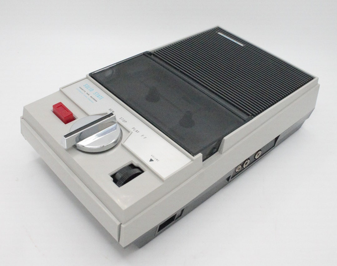Vintage Cassette Tape Recorder Player Solid State Built in Mic and ...