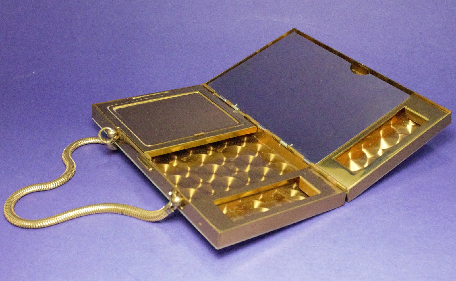 Vintage 1950s Clutch Makeup Case Compact Brass Abalone Pearl - Etsy