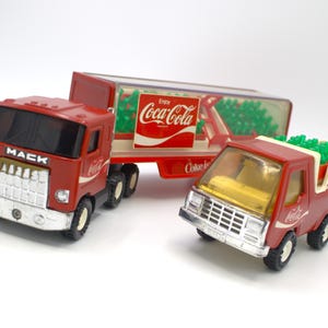 Vintage 1980s Coca-cola Delivery Vehicle Set Mack Semi Truck and ...