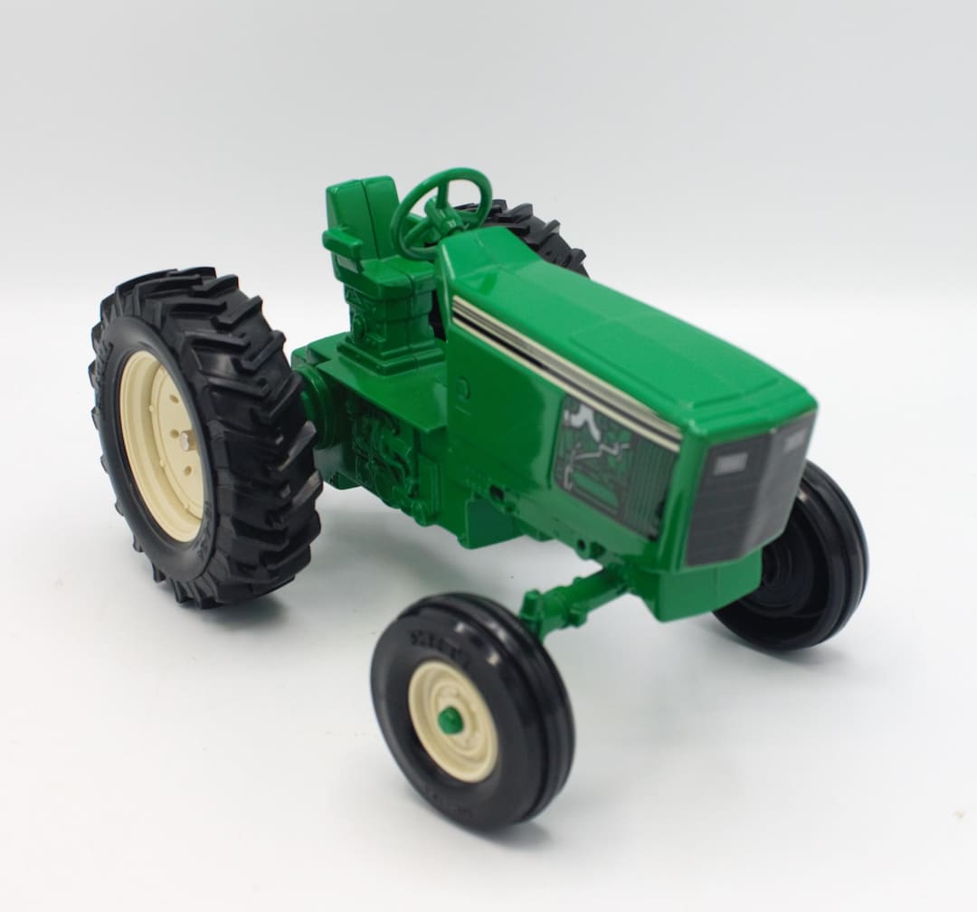 Vintage Ertl Tractor Die Cast Metal Miniature Green With Functional ...