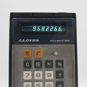 Vintage Calculator Digital Green Light LED Display Big Brick Early ...