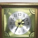 Vintage 1980s Buck Wall Clock Reflective Brass Silver Green - Etsy