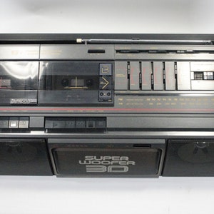 Vintage 1980s Boombox Stereo Digital Sound Lab 3D Woofer 5 Speaker ...