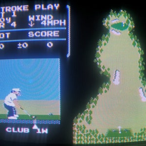 Vintage Nintendo Golf Video Game Cartridge Original NES 8-bit Console ...