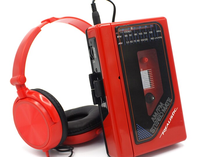 Vintage 1980s Stereo-mate Cassette Tape Player Radio AM/FM Receiver ...