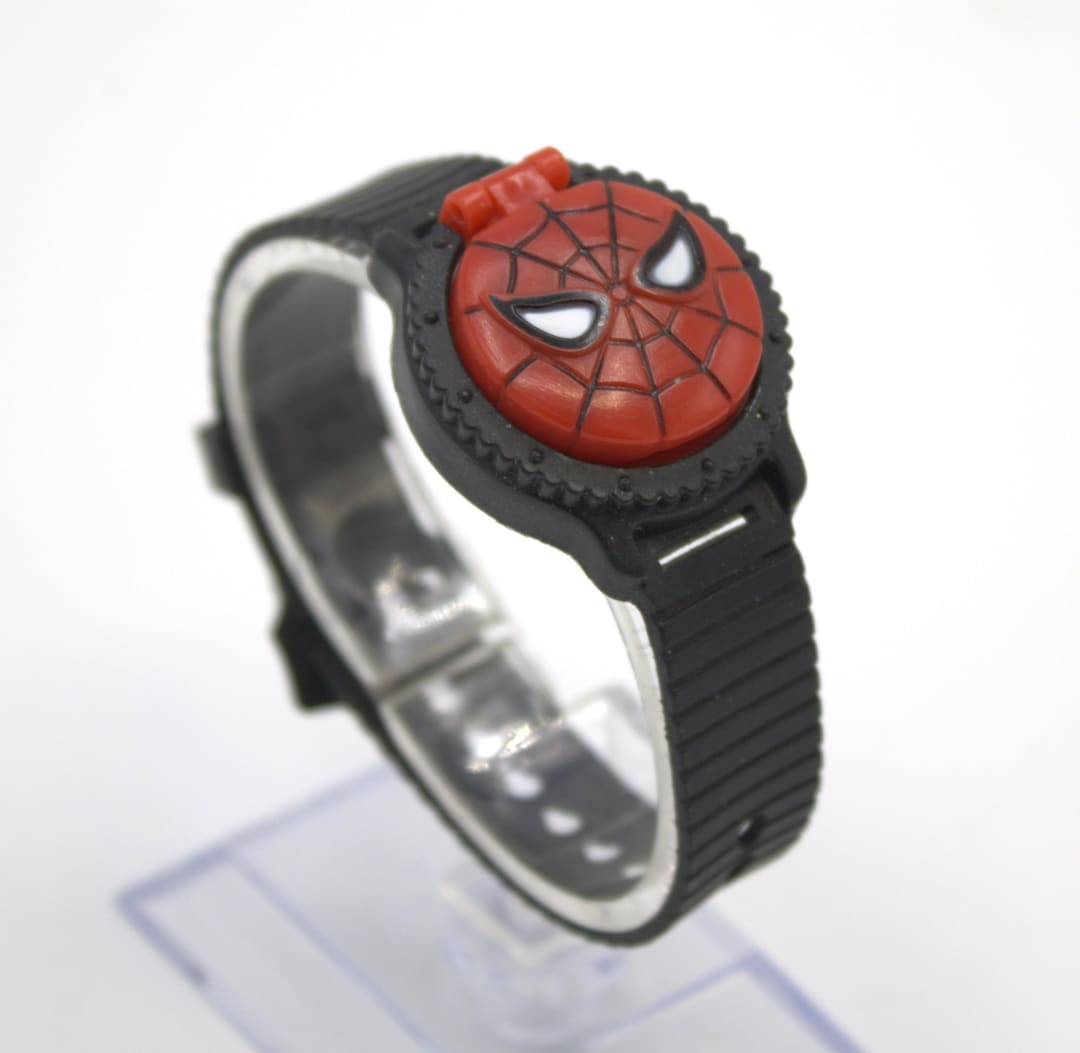 Vintage 1984 Spider Man Digital Watch Marvel Comics Superhero Spider ...