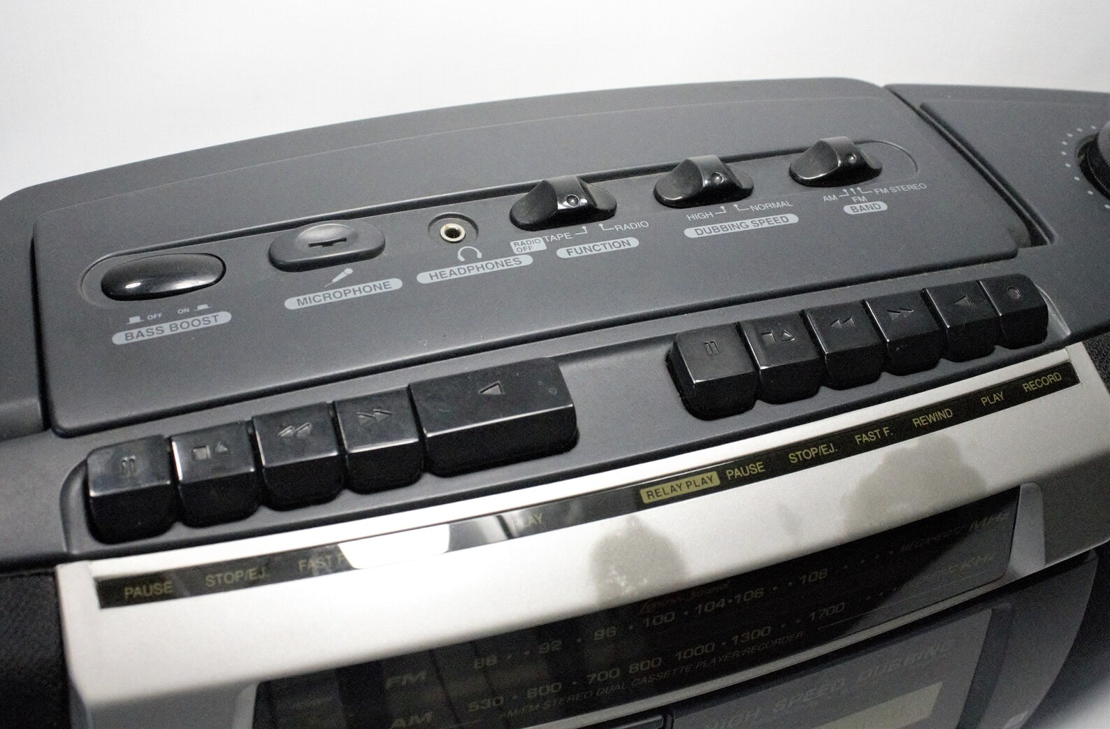 Vintage Boombox Stereo Dual Tape Player AM-FM Radio Cassette - Etsy