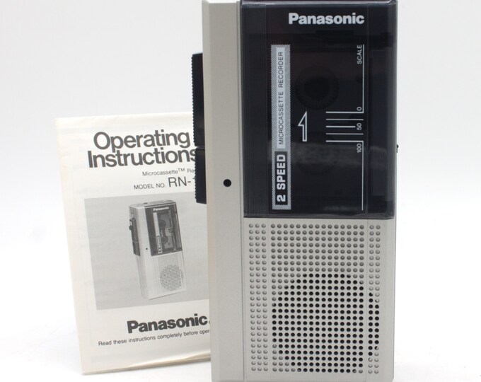 Vintage 1980s Panasonic Micro Cassette Tape Recorder Built in ...